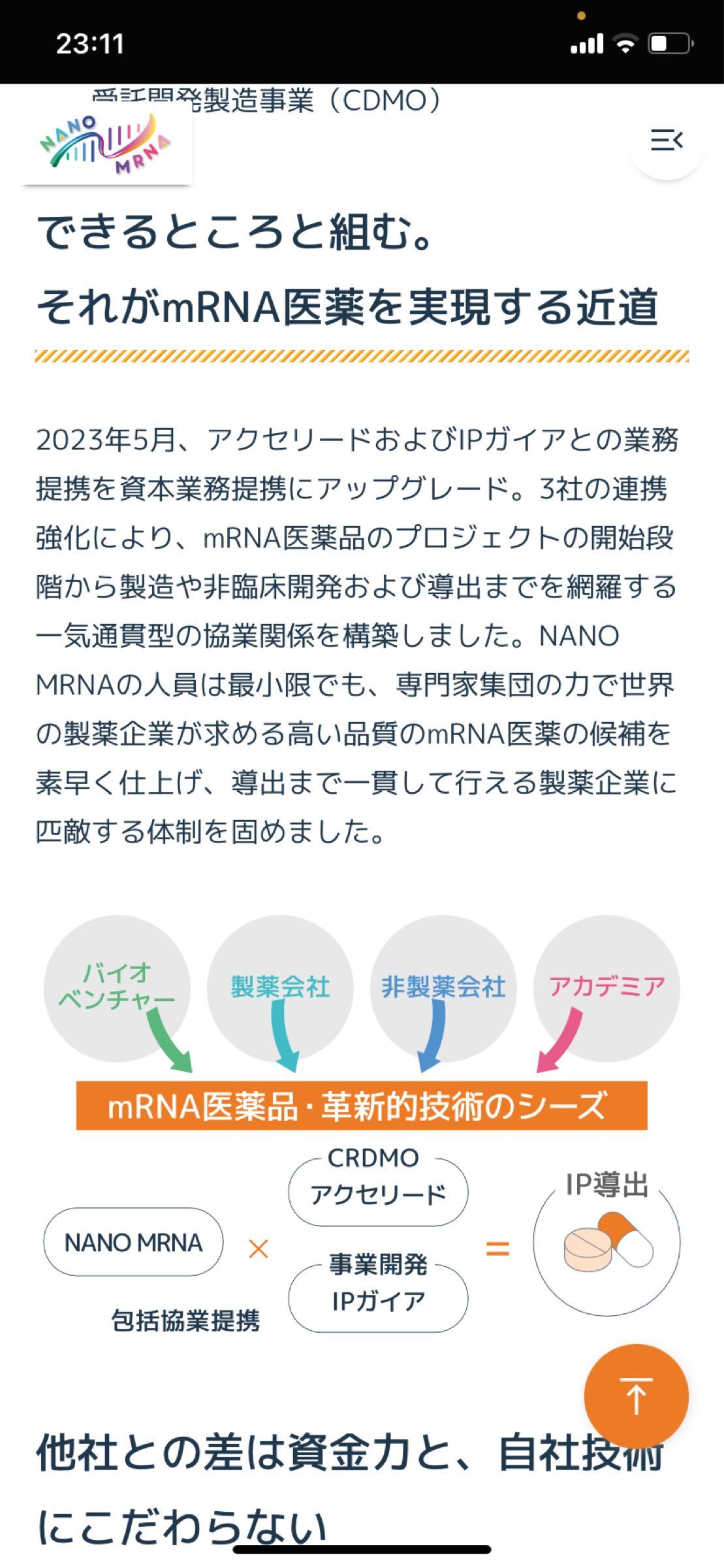 No.608302 Re:情報ありがとうございます。 や… - NANO MRNA(株)【4571】の掲示板 2023/11/22〜2023/11/29 - 株式掲示板 - Yahoo!ファイナンス