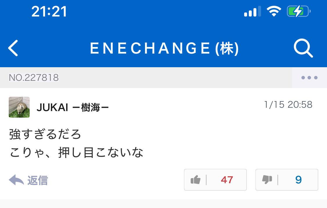 No.228019 だから言ったのに - ENECHANGE(株)【4169】の掲示板 2024/11/17〜2025/01/24 - 株式掲示板 - Yahoo!ファイナンス