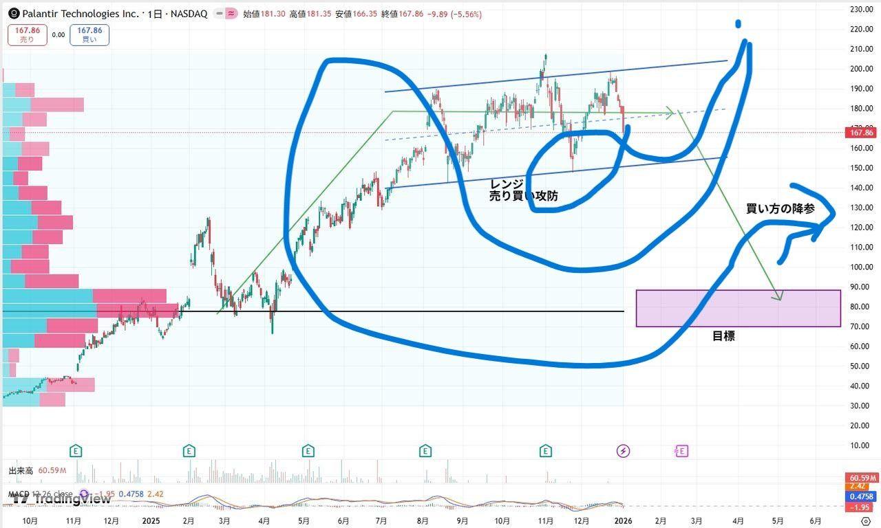 No.169830 こんな感じイメージしてます。 … - パランティア・テクノロジーズ【PLTR】の掲示板 2025/12/31〜 - 株式 ...