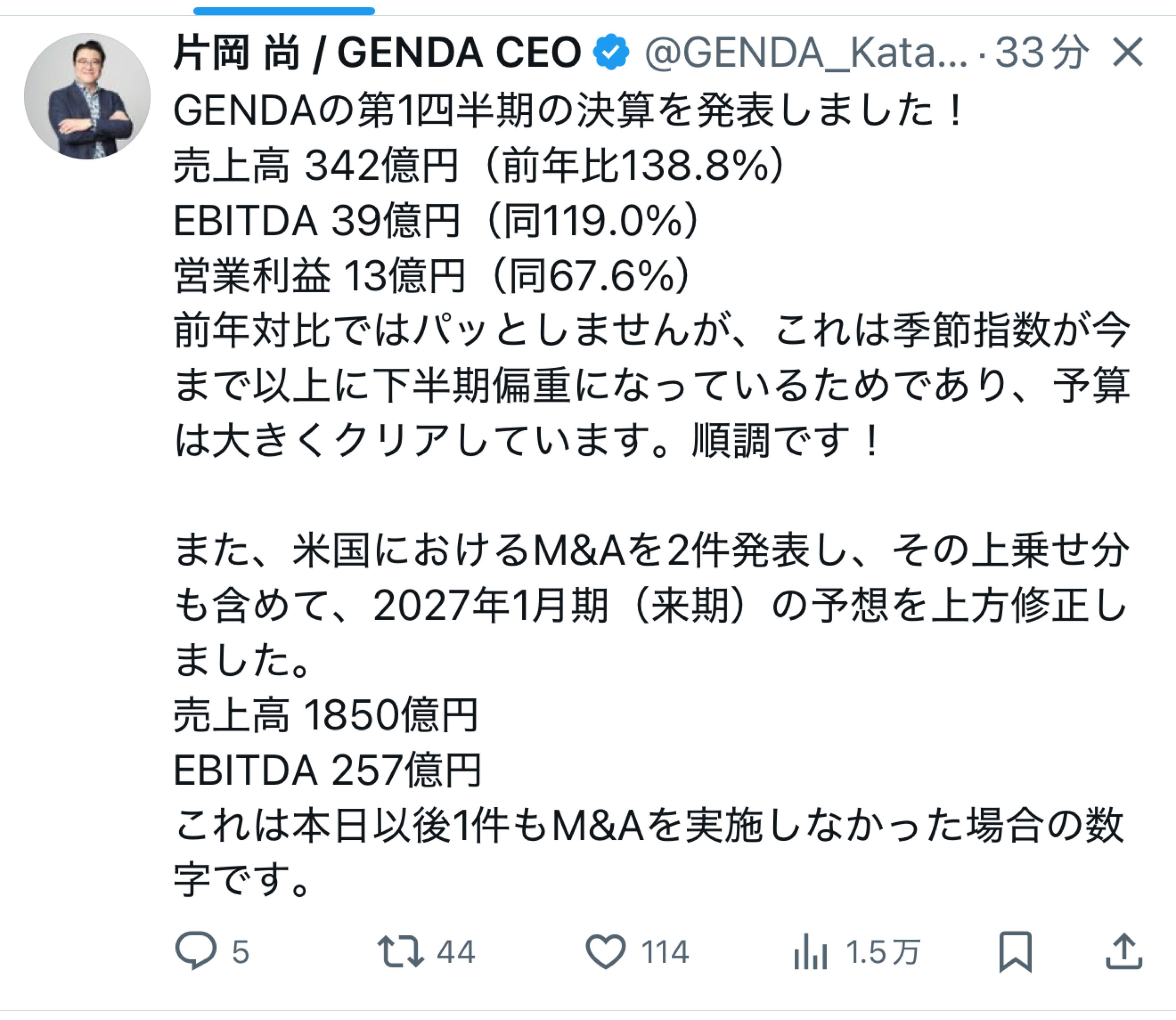 No.71946 買おうかな？ - (株)GENDA【9166】の掲示板 2025/06/07〜2025/06/11 - 株式掲示板 - Yahoo!ファイナンス