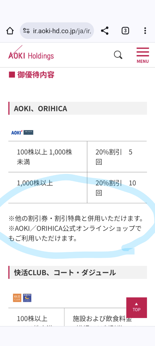 No.24249 公式でも併用出来るとちゃんと書… - (株)AOKIホールディングス【8214】の掲示板 2023/12/28〜2024/07/09 - 株式掲示板 - Yahoo!ファイナンス