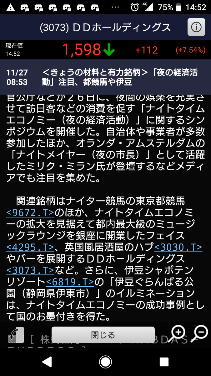 No.24210 今日の注目のニュース - (株)DDグループ【3073】の掲示板 2019/07/06〜2020/07/17 - 株式掲示板 - Yahoo!ファイナンス