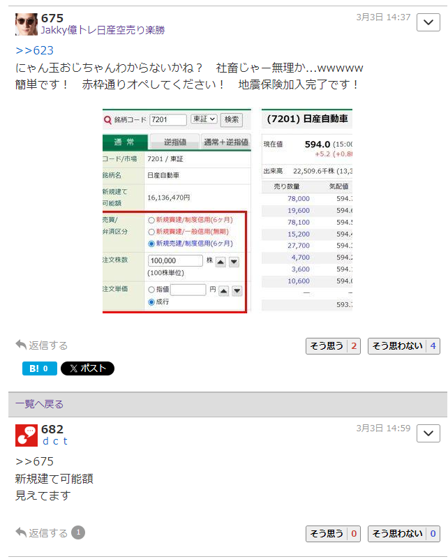 No.811150 出てこれんのじゃろ 投稿も消… - 日産自動車(株)【7201】の掲示板 2024/03/01〜2024/03/04 - 株式掲示板 - Yahoo!ファイナンス