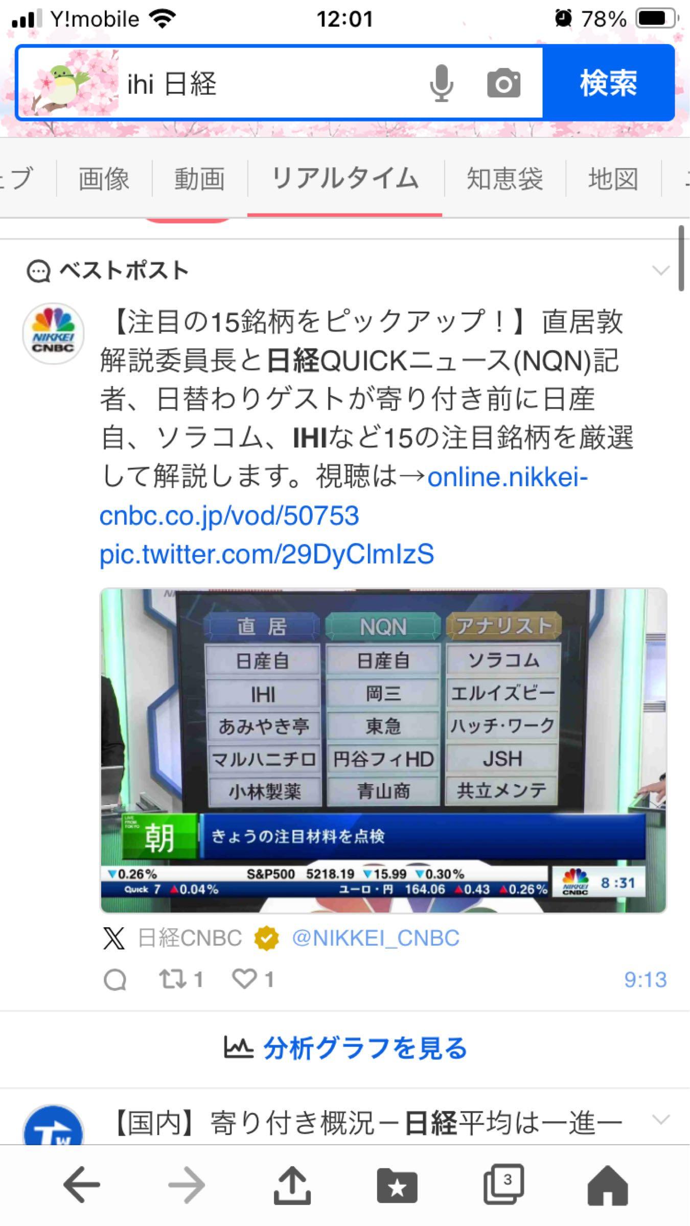 No.129431 日経Quickニュース - (株)IHI【7013】の掲示板 2024/03/14〜2024/03/26 - 株式掲示板 - Yahoo!ファイナンス