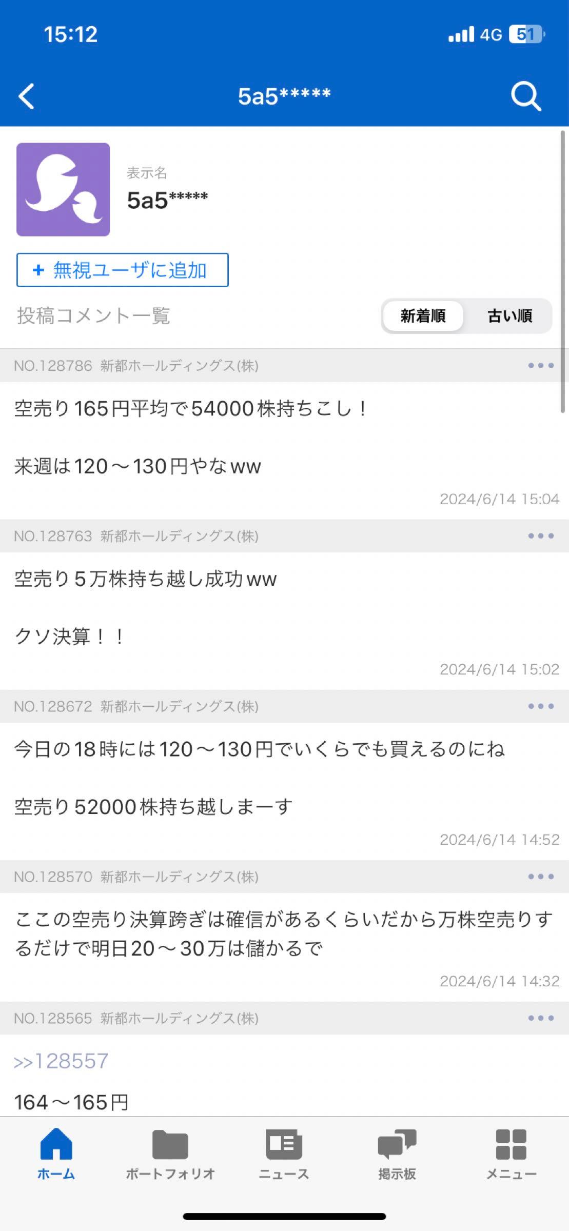 No.130451 あれ？この人、ほんと大丈夫か？ - 新都ホールディングス(株)【2776】の掲示板 2024/06/15〜2024/06/17 - 株式掲示板 - Yahoo!ファイナンス