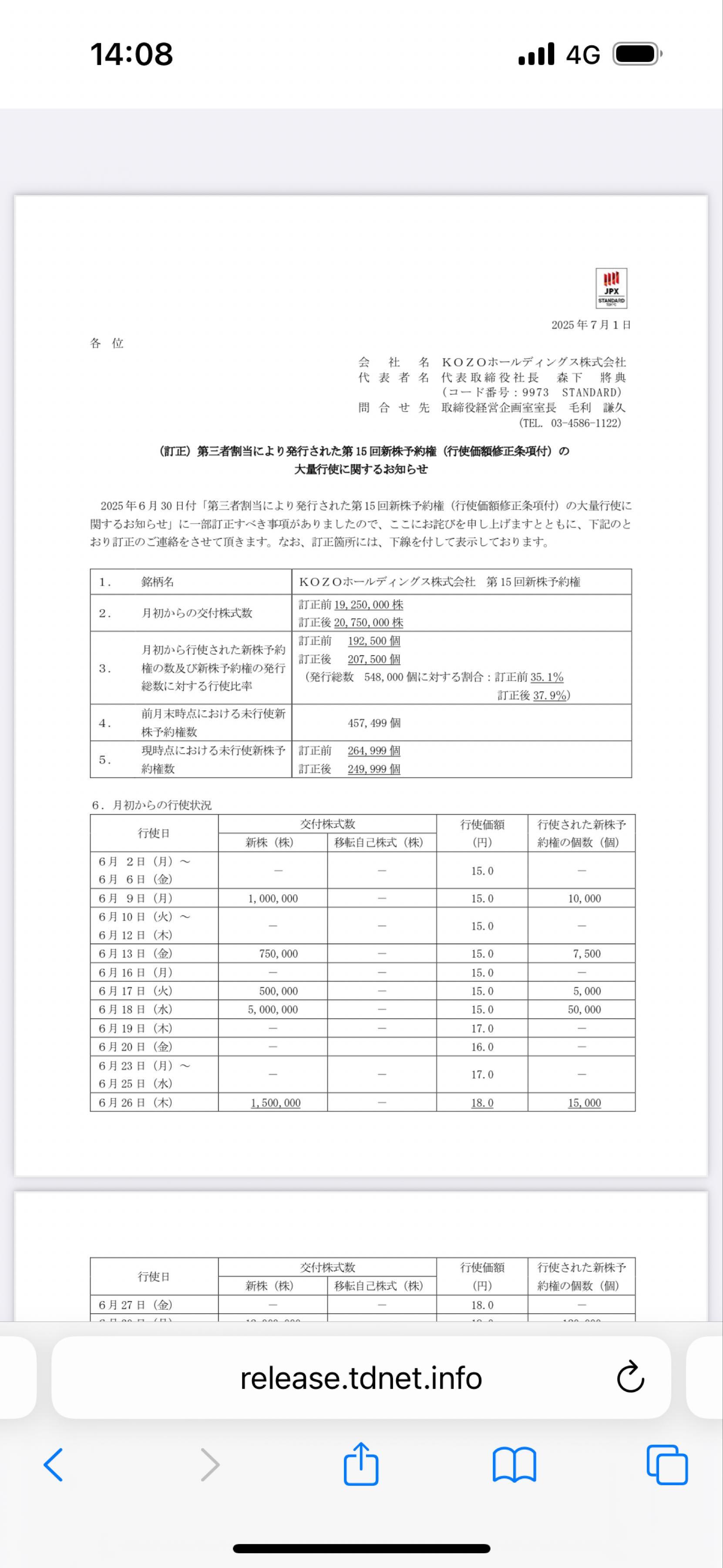 No.313440 IRきたー - KOZOホールディングス(株)【9973】の掲示板 2025/07/01 - 株式掲示板 - Yahoo!ファイナンス