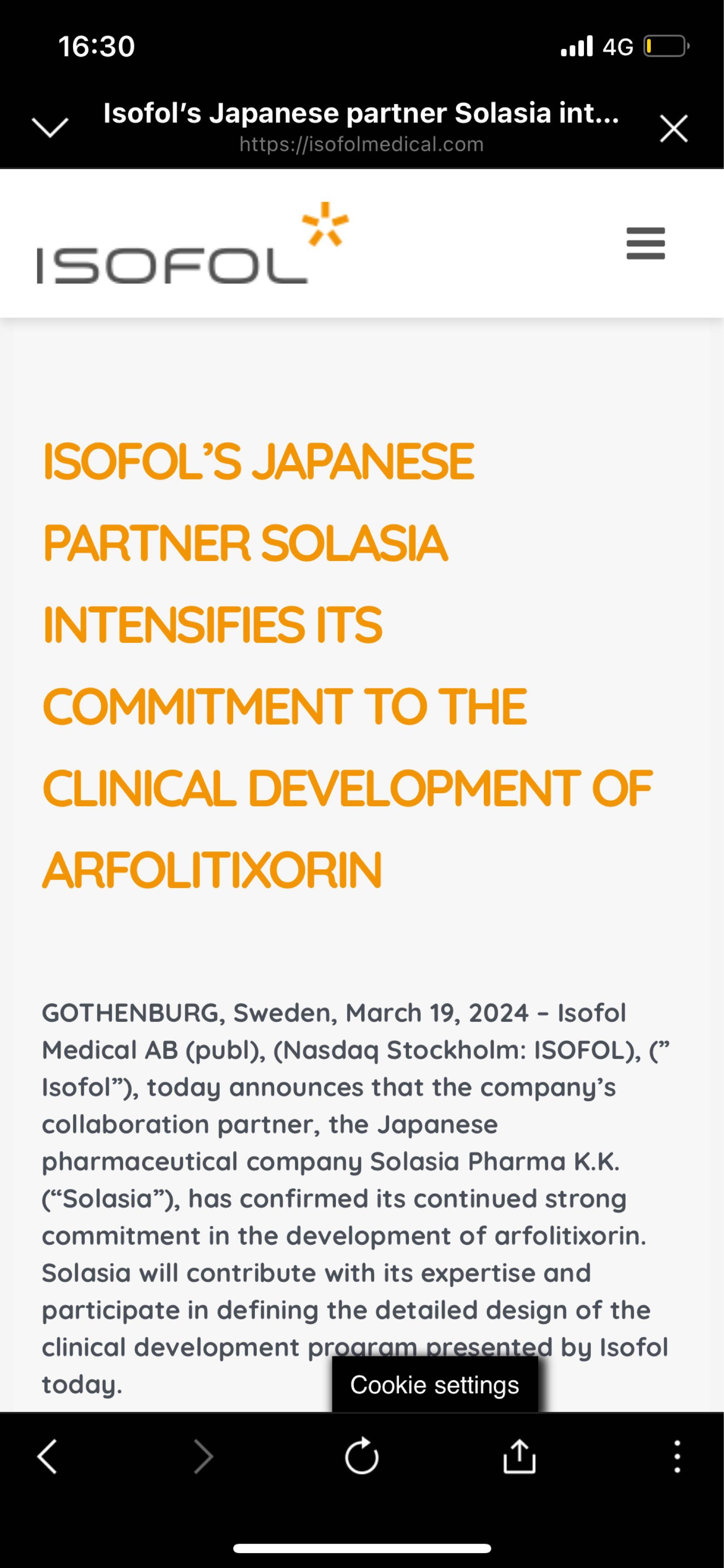 No.543118 Re:アルフォリチキソリン: これ… - ソレイジア・ファーマ(株)【4597】の掲示板 2024/07/27〜2024/07/29 - 株式掲示板 - Yahoo!ファイナンス