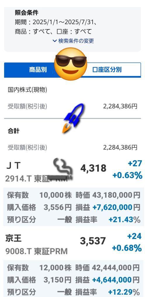 No.500103 JTが年間配当金194万円→2… - JT【2914】の掲示板 2025/07/29〜2025/08/04 - 株式掲示板 - Yahoo!ファイナンス