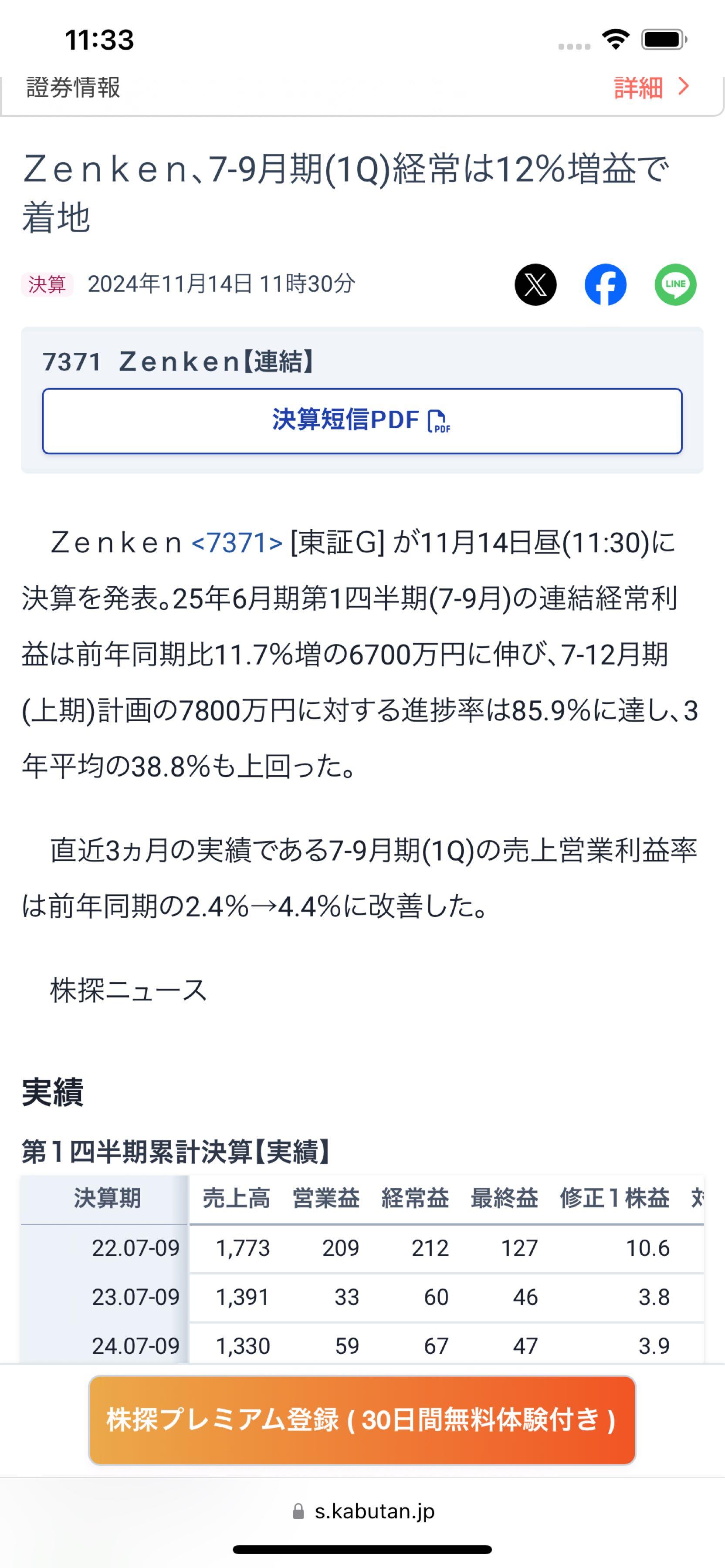 No.9765 かぶたん - Zenken(株)【7371】の掲示板 2024/11/06〜 - 株式掲示板 - Yahoo!ファイナンス