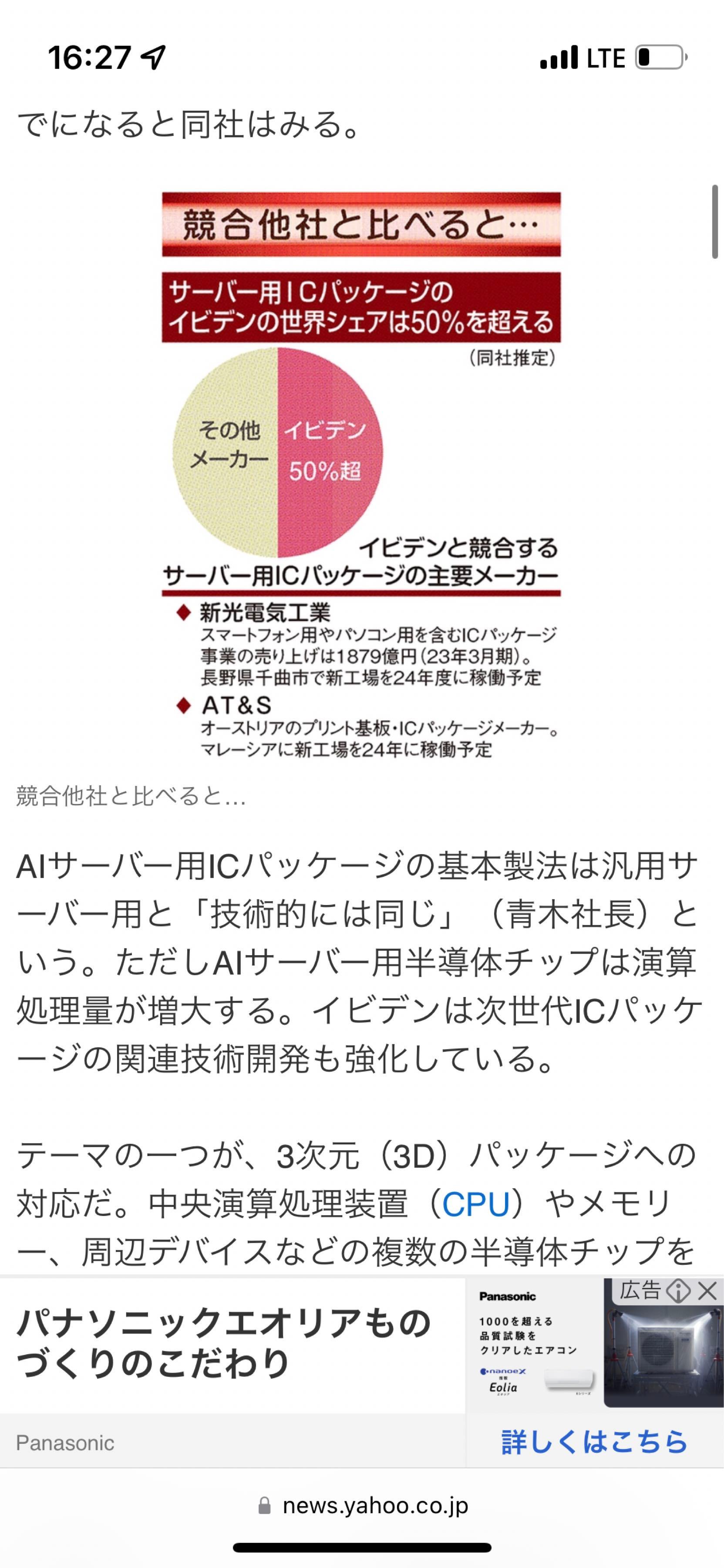 No.46625 上がる上がる - イビデン(株)【4062】の掲示板 2024/04/16〜2024/05/02 - 株式掲示板 - Yahoo!ファイナンス