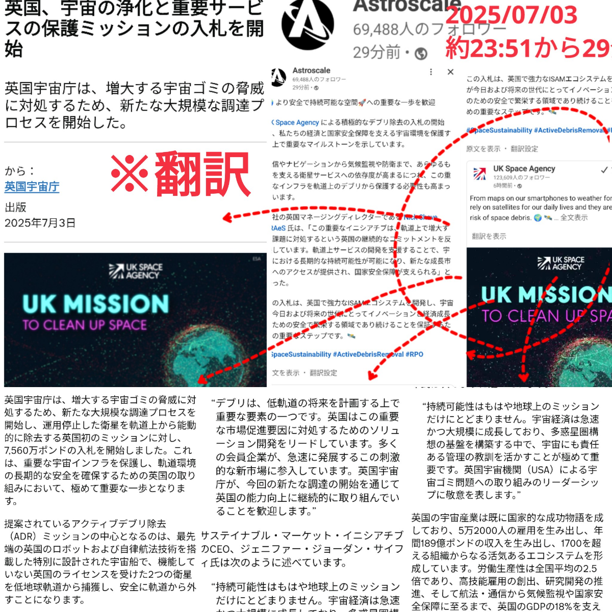 No.116714 翻訳 - (株)アストロスケールホールディングス【186A】の掲示板 2025/07/01〜2025/07/04 - 株式掲示板 - Yahoo!ファイナンス